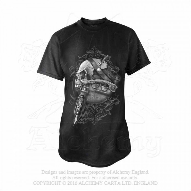 Tričko Alchemy Gothic Scar Bones Tattoo Gun | Spiral.cz - Gothic ...